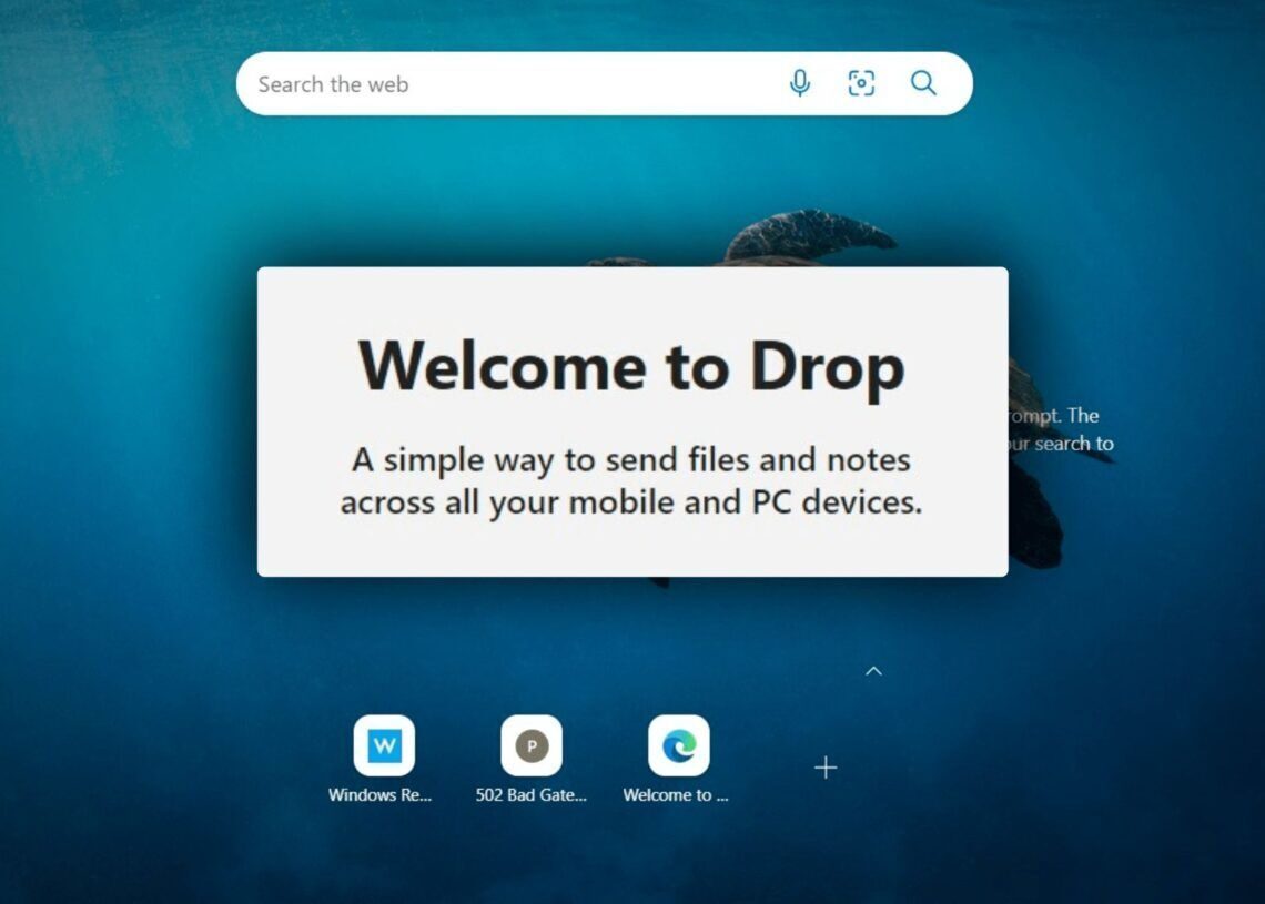 Explained: How to use Microsoft Edge Drop? - TechBriefly