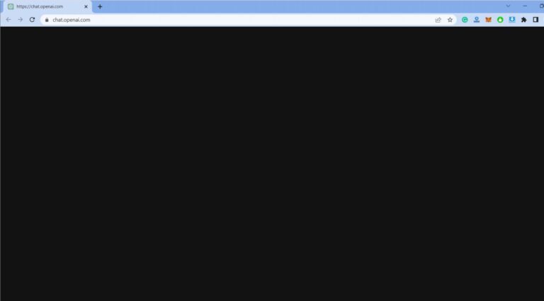 ChatGPT black screen: How to fix it? - TechBriefly