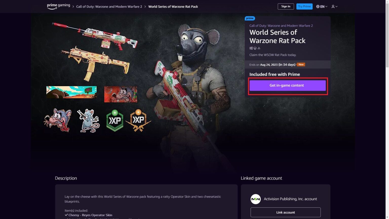 Explained: How to get Amazon Prime Gaming CoD Warzone 2 and MW2 rewards - TechBriefly