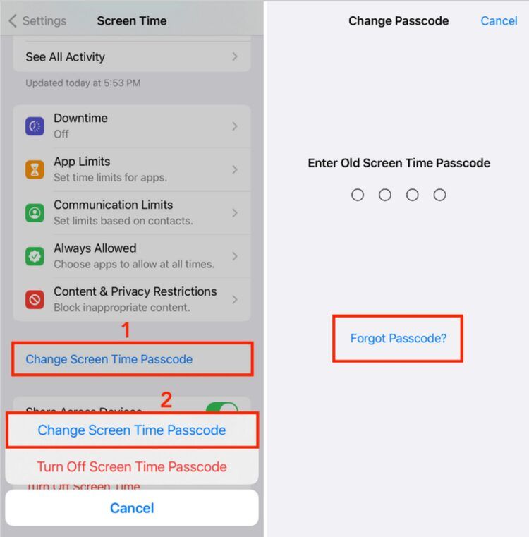 How to reset Screen Time Passcode if forgot - TechBriefly
