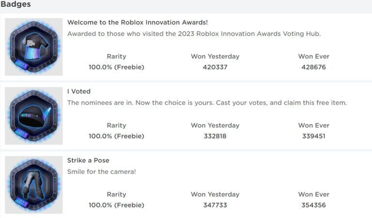 Roblox Innovation Awards 2023: How to vote and more - TechBriefly