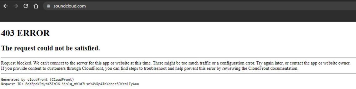 Soundcloud 403 error: How to fix it? - TechBriefly