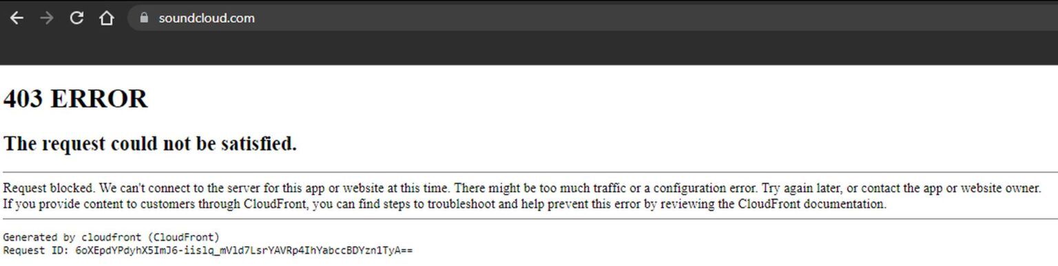 Soundcloud 403 error: How to fix it? - TechBriefly
