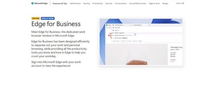 Microsoft Edge briefcase icon: Edge for Business explained - TechBriefly