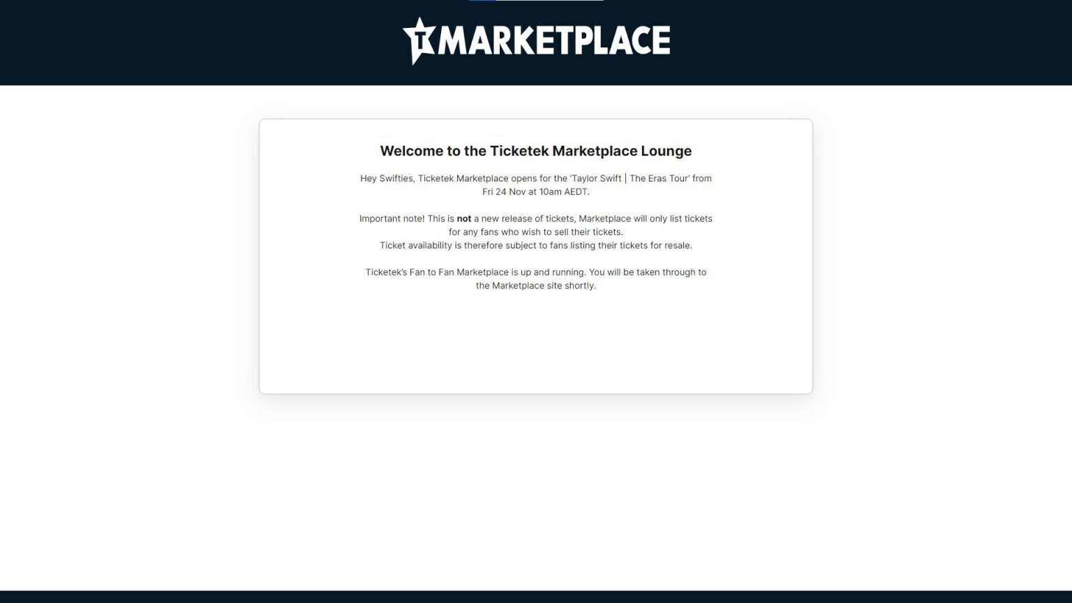 How to get Ticketek Marketplace Taylor Swift tickets? - TechBriefly