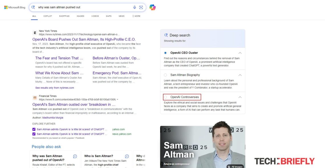 Bing Deep Search が一般利用できるようになりました。 使用方法は次のとおりです - TechBriefly JP
