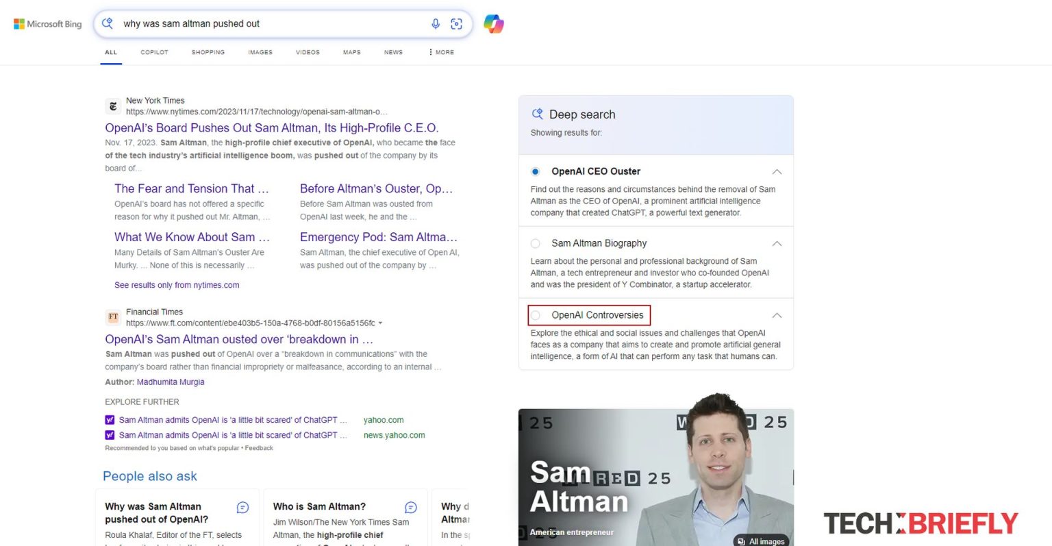 Bing Deep Search が一般利用できるようになりました。 使用方法は次のとおりです - TechBriefly JP