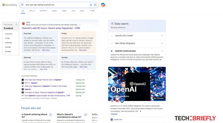 Bing Deep Search が一般利用できるようになりました。 使用方法は次のとおりです - TechBriefly JP