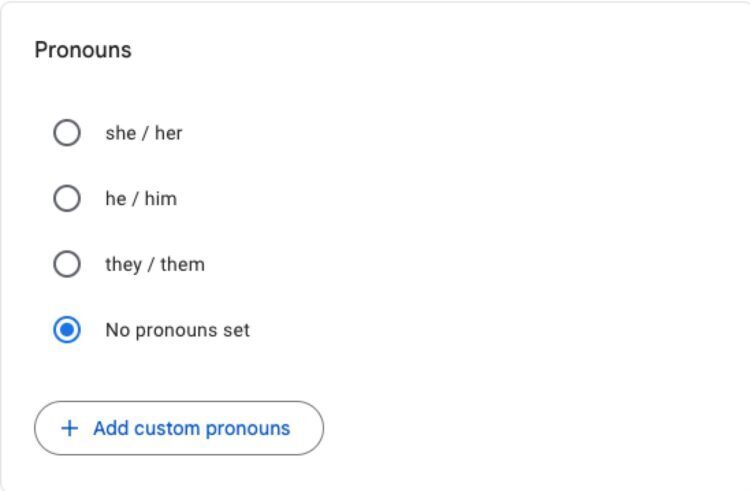 How to set your pronouns on Google Meet? - TechBriefly
