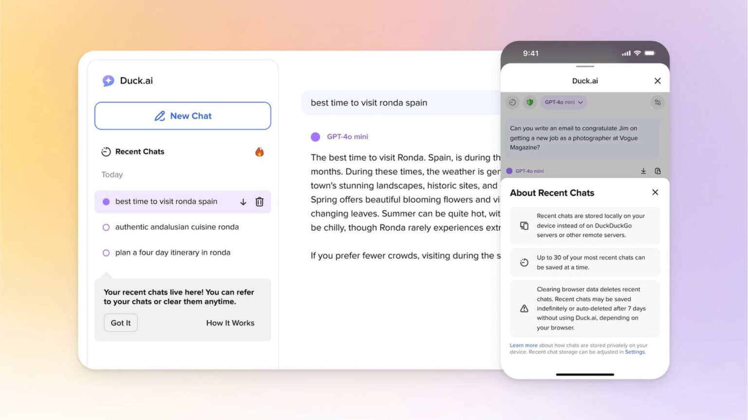 Duckduckgo's Duck.ai Chat es gratis y privado - TechBriefly ES